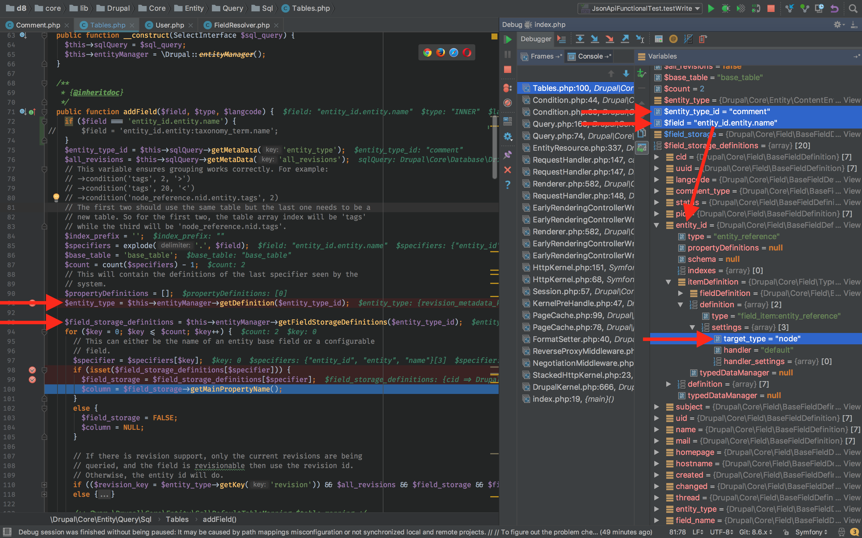 Can't get the right target type when filtering on relationship with bundle-specific target ...
