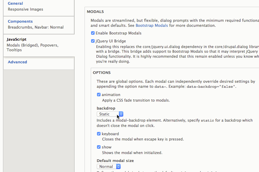 Mapped option closeOnEscape doesn't work as expected [#2978392 ...