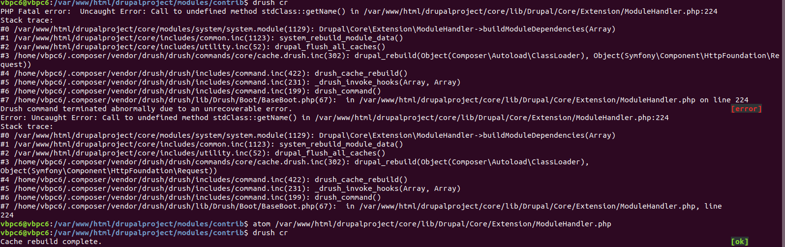 Call To Undefined Method Stdclassgetpathname In Coremodulessystemsystemmodule On Line