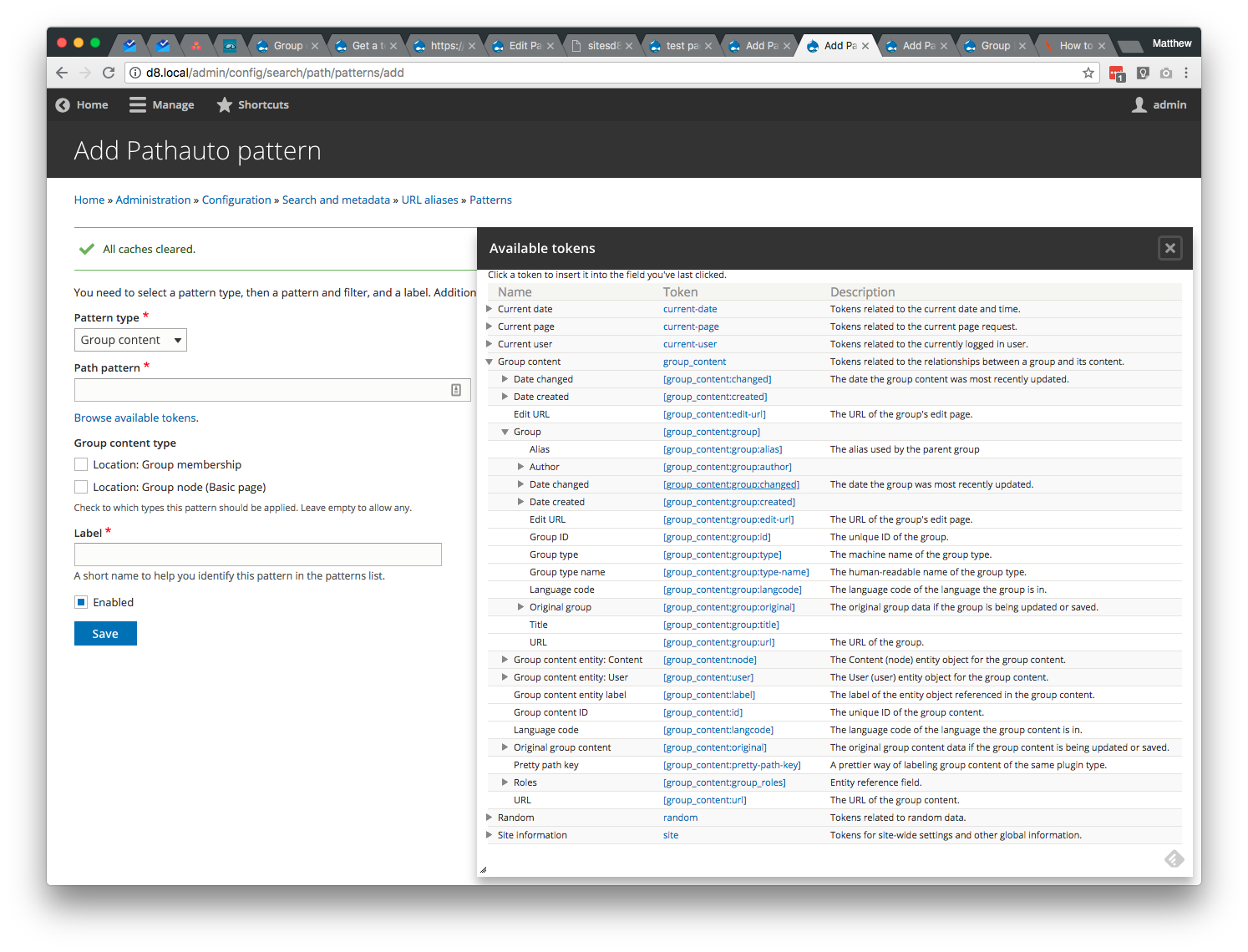 Group content tokens for label and referenced entity [#2916907] | Drupal.org