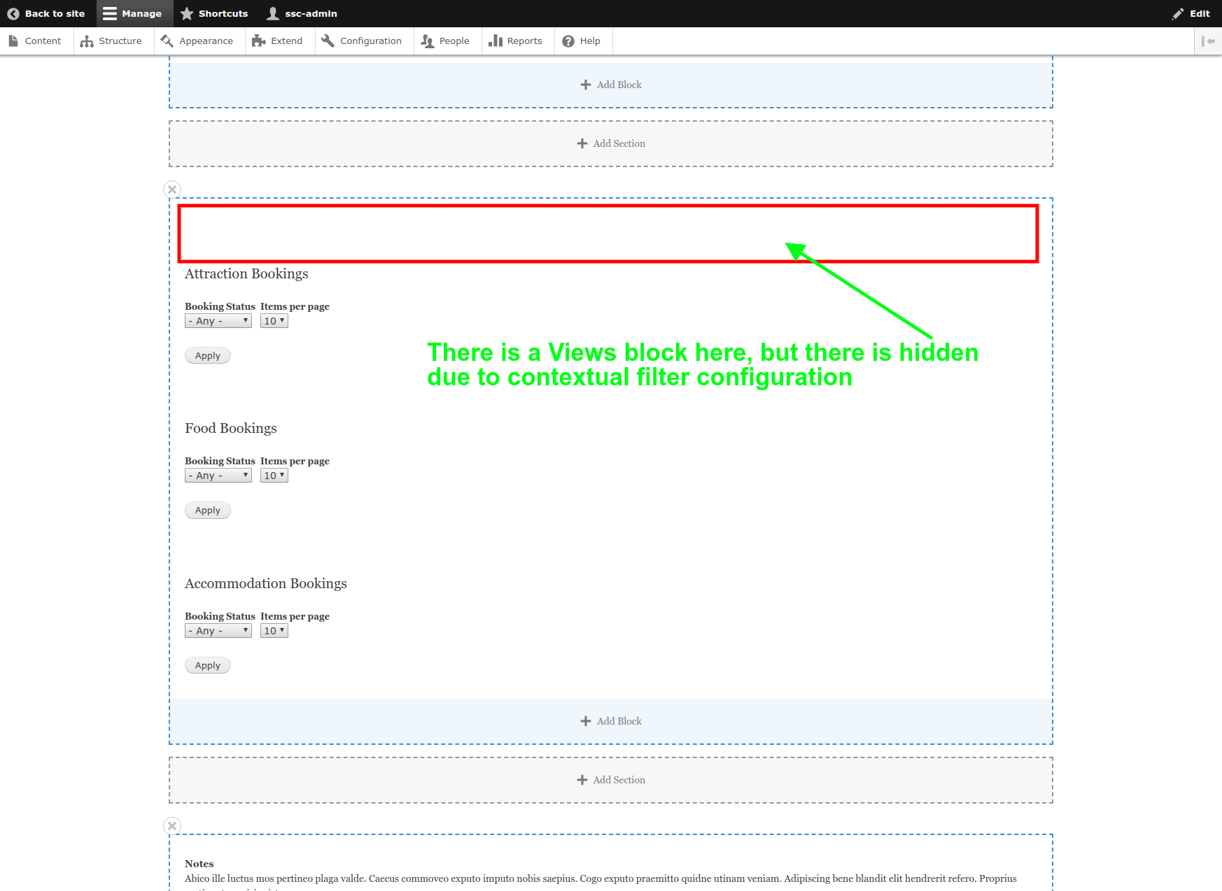 Provide placeholders for empty blocks (for example, an empty Views listing) [#2992410] | Drupal.org
