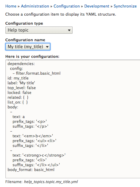Add experimental module for Help Topics [#2920309] | Drupal.org