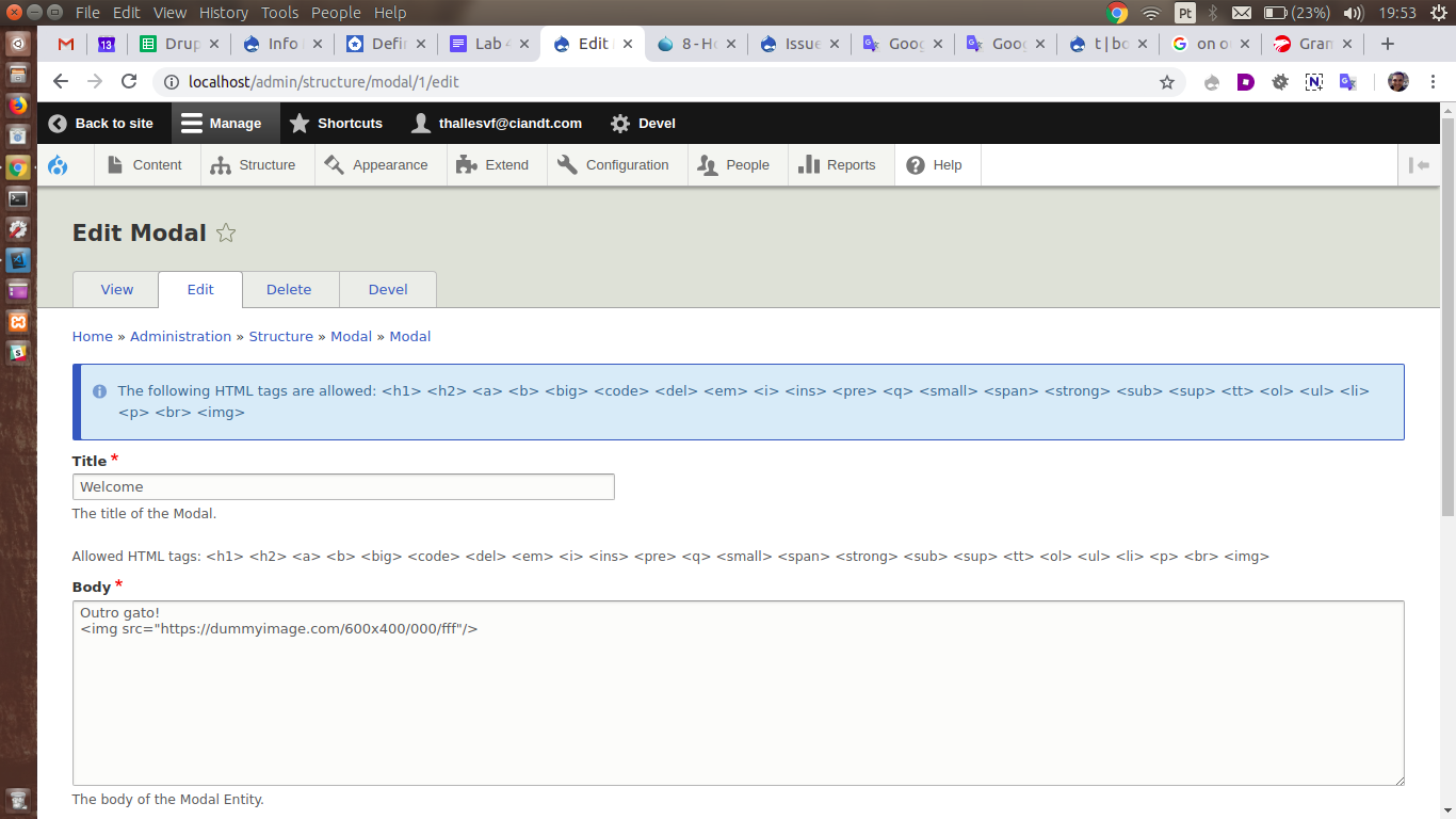 Info Messages | Drupal.org