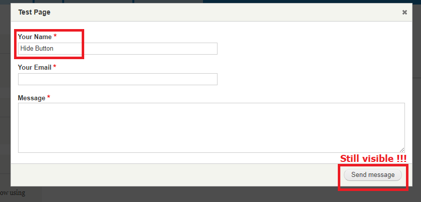 The submit button is not following any condition while in popup/dialogs ...