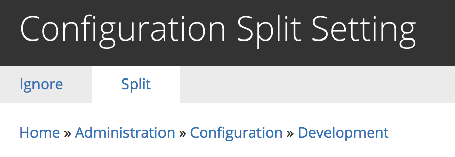 Provide a menu task for config split [#3007306] | Drupal.org
