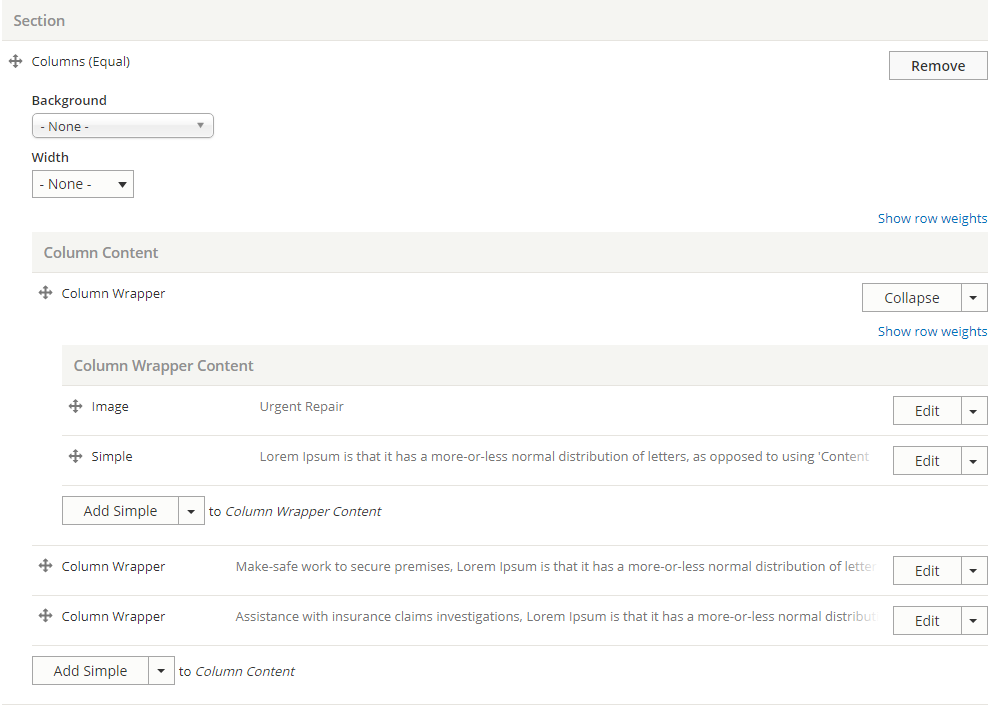 How to configure three column layout [#3010672] | Drupal.org