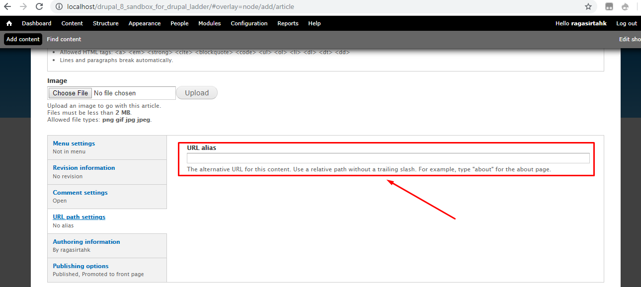 Rewrite description for URL alias on node/add/* [#1388832] | Drupal.org