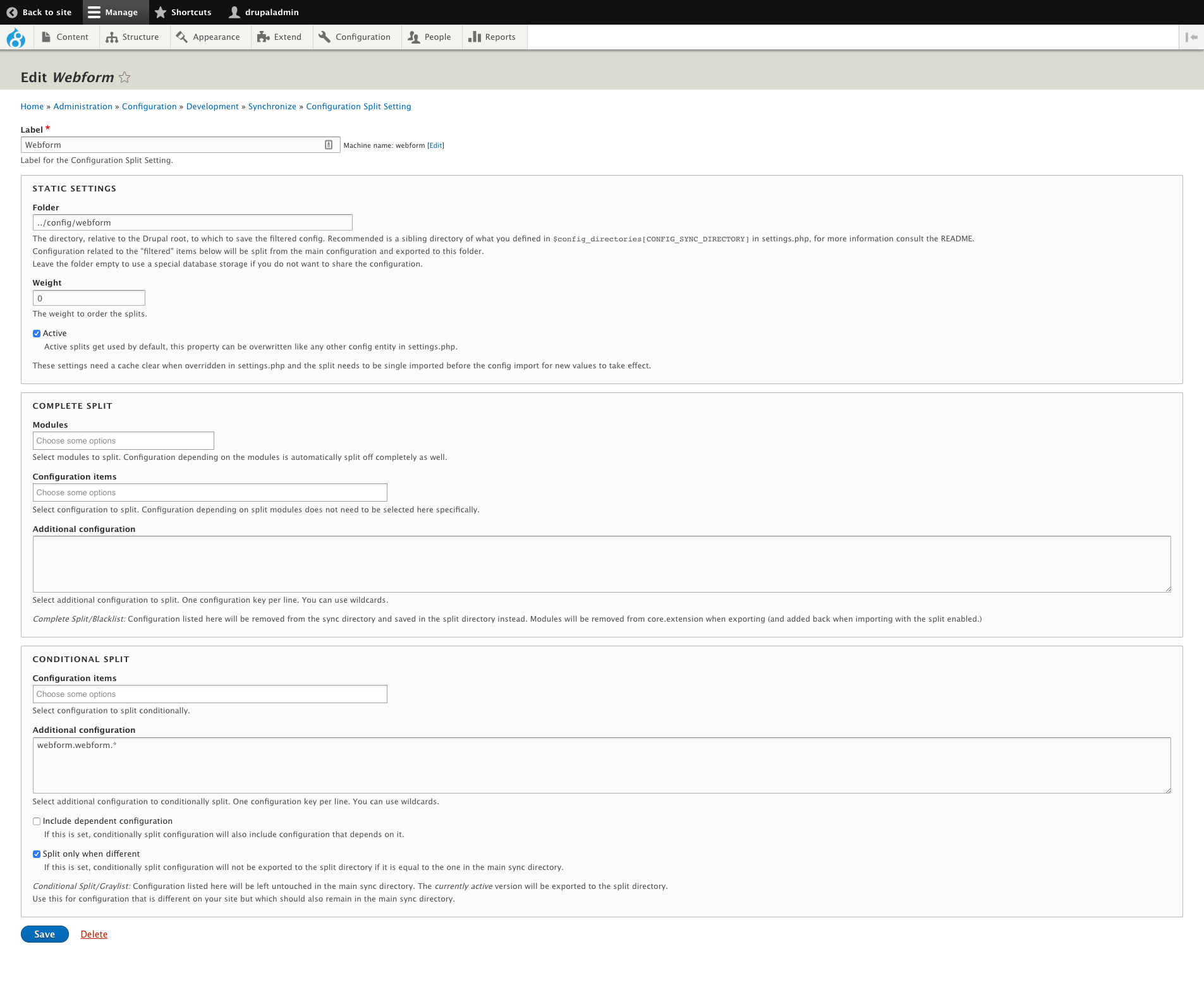 All config ends up in config/sync on export [#3015081] | Drupal.org
