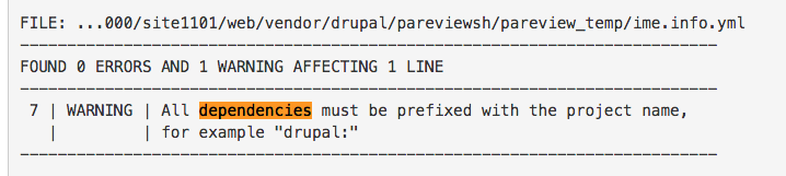 Dependency namespacing in .info.yml file [#3018403] | Drupal.org