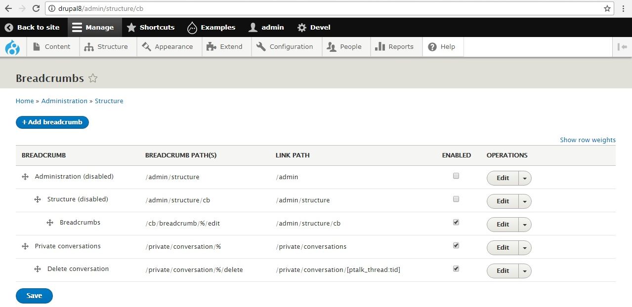How create chained breadcrumb [#3019368] | Drupal.org