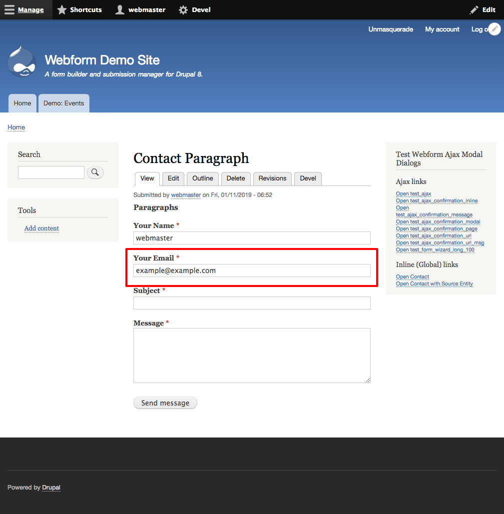 Unable to get token value [webform_submission:source-entity:?] from a paragraph field [#3021262 ...