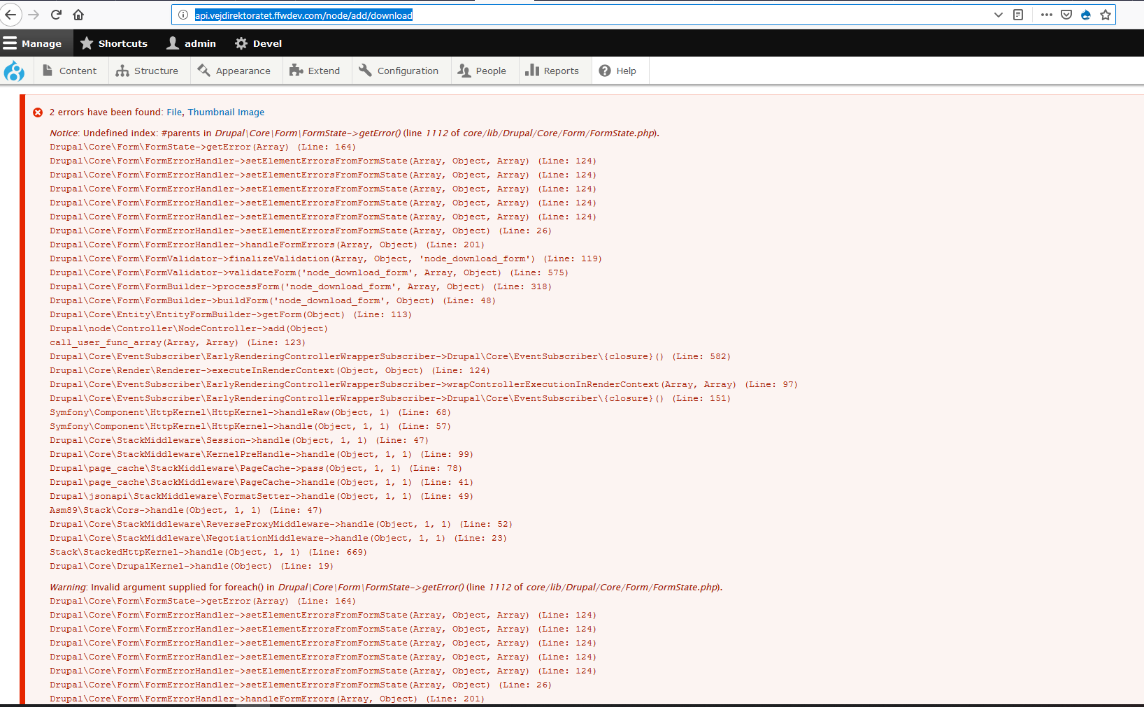Undefined index: #parents FormState.php [#3027240] | Drupal.org