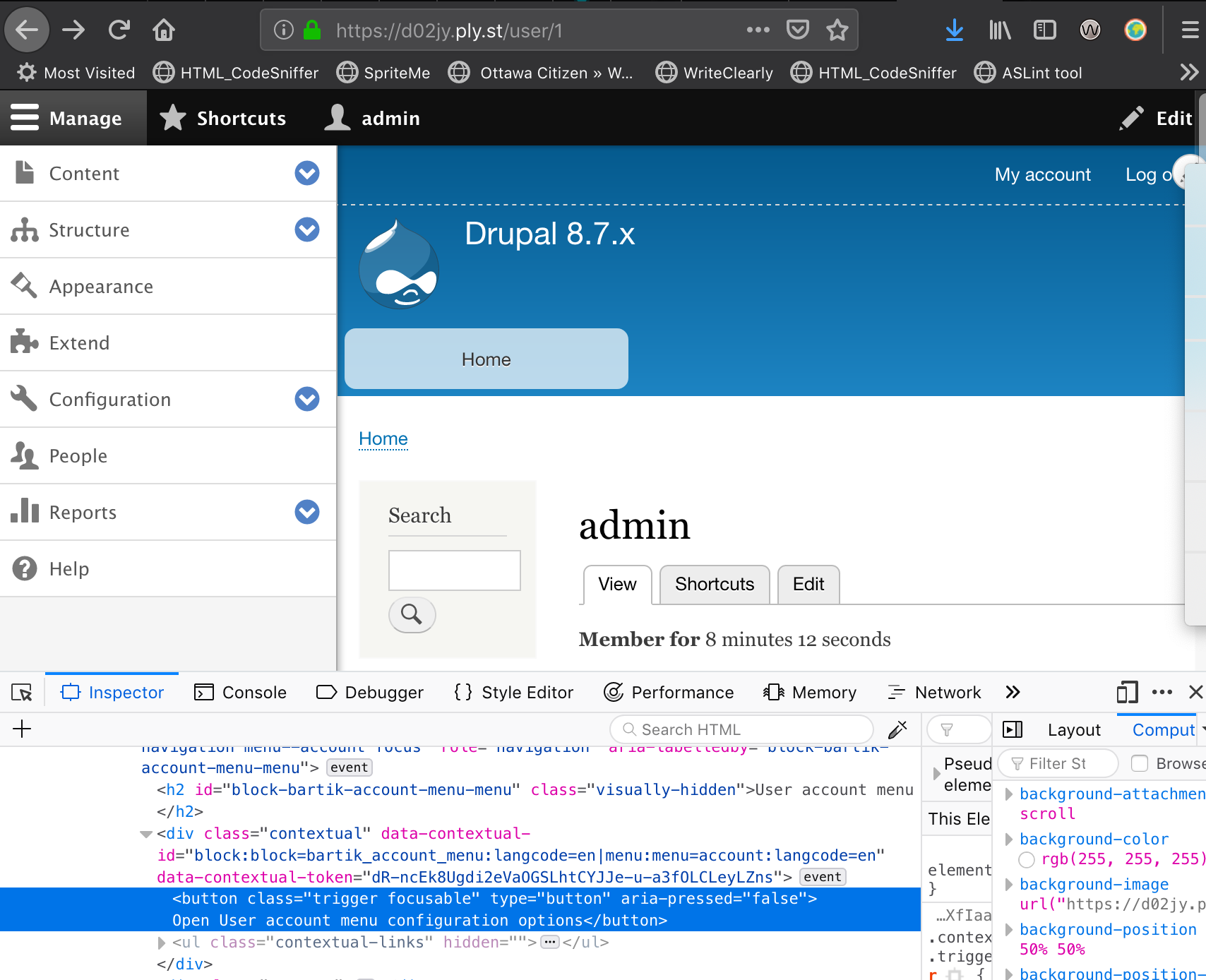 ARIA role="form" on contextual menu buttons is unnecessarily verbose and misleading for screen ...