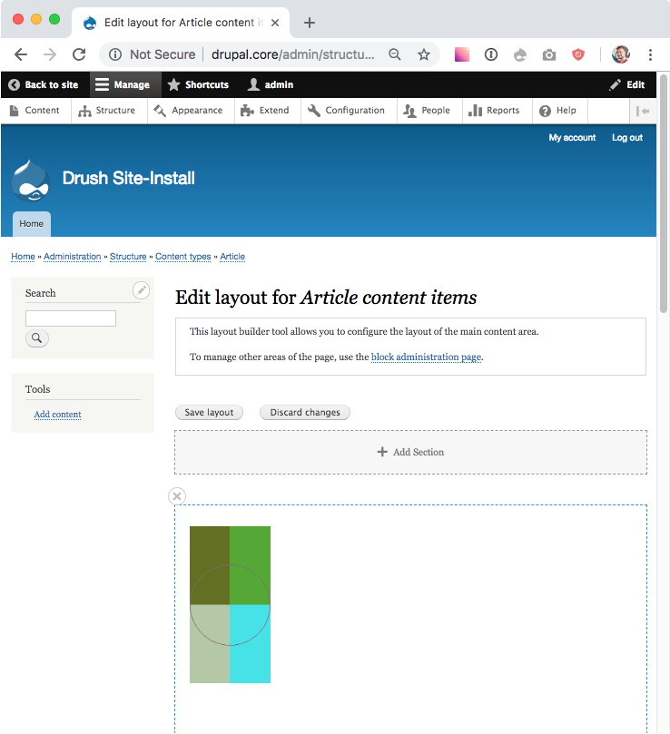 Move the Layout Builder UI into an entity form for better integration with other content ...