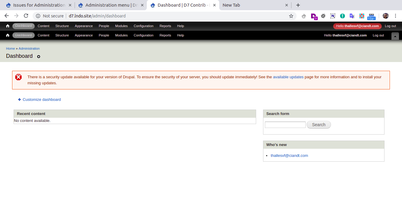 Duplicate menus [#2857773] | Drupal.org