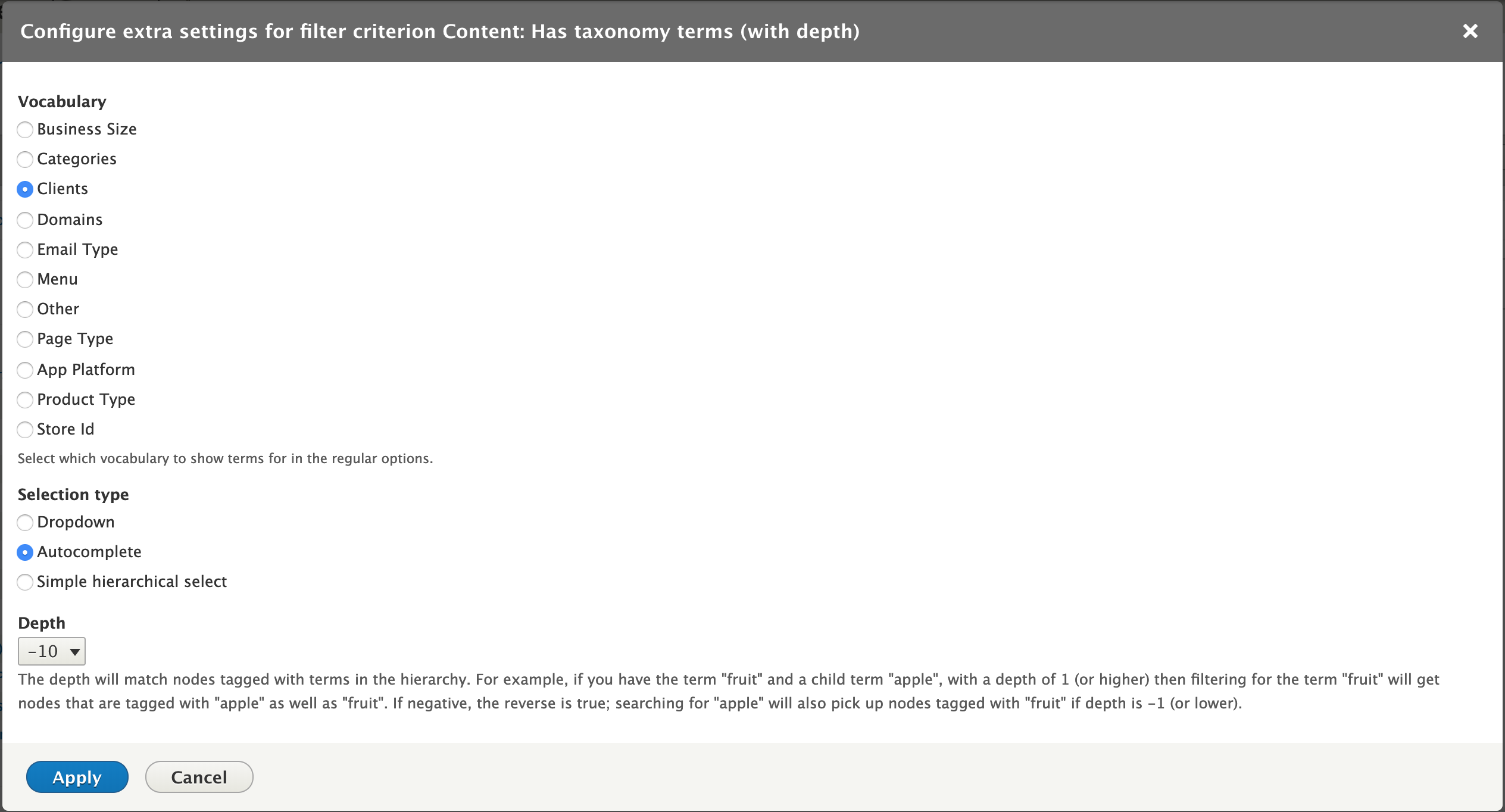 Filter Criteria: Has taxonomy terms (with depth) is not working after migration from 8.5.10 to 8 ...