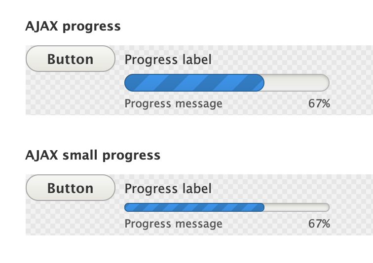 Progress bar style updates [#3023304] | Drupal.org
