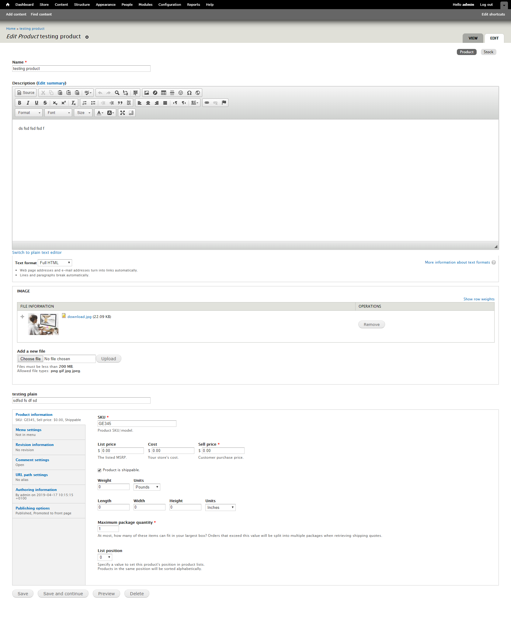 Ubercart 7 product field data not migrated [#3044987] | Drupal.org