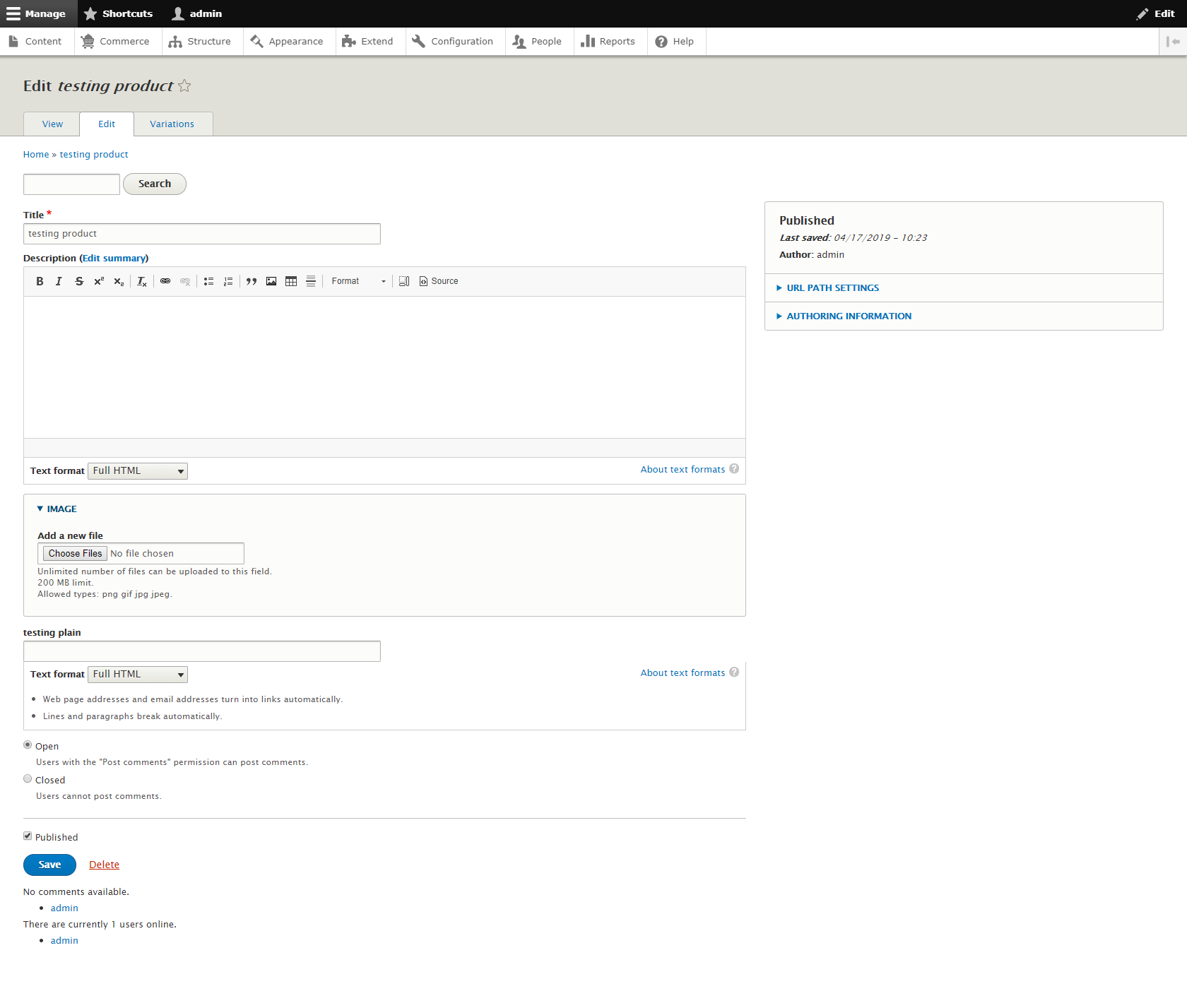 Ubercart 7 product field data not migrated [#3044987] | Drupal.org