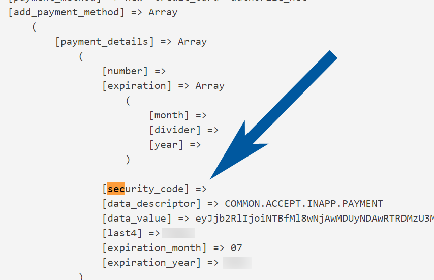 CVV code not being passed to Authorize.net for validation using Accept.js [#3052498] | Drupal.org