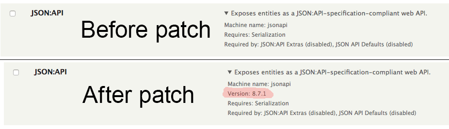 No Version Keyvalue Pair In New Core Modules Jsonapi Migratedrupalmultilingual 3053897