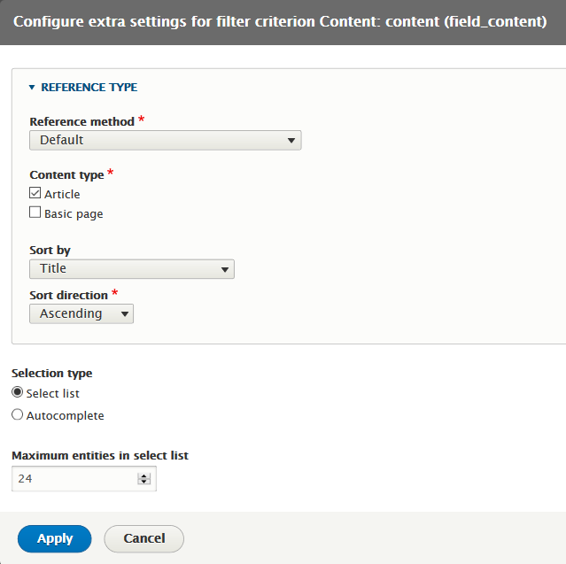 Add Views EntityReference filter to support better UX for exposed filters [#3347343] | Drupal.org