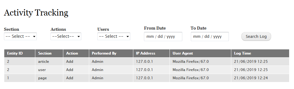 [D8] Activity Tracking [#3063313] | Drupal.org