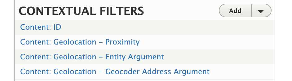 Proximity/Distance in a view based on logged in user location and the connection to filters ...