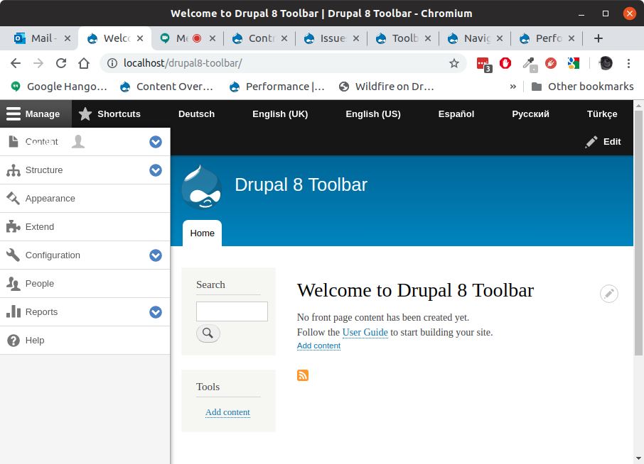 Multiline Admin Toolbar overlaps with horizontal & vertical menus and Page Title area [#3036975 ...