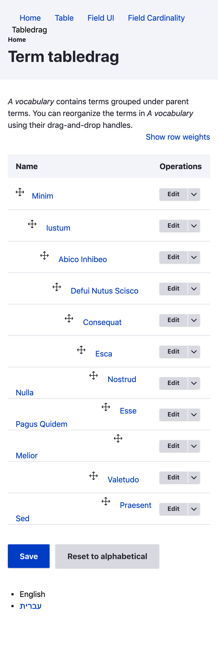 Prevent line breaks in draggable (first) table cells [#3083044] | Drupal.org