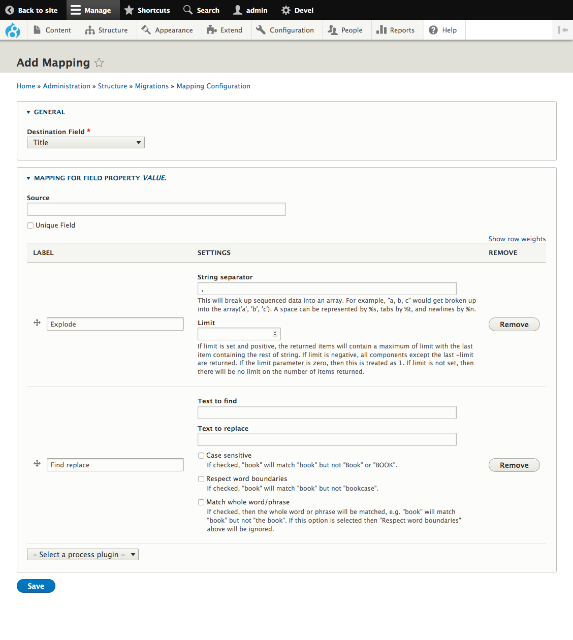 Foundation: Feeds migrate Processors/Tamper UI [#3002362] | Drupal.org