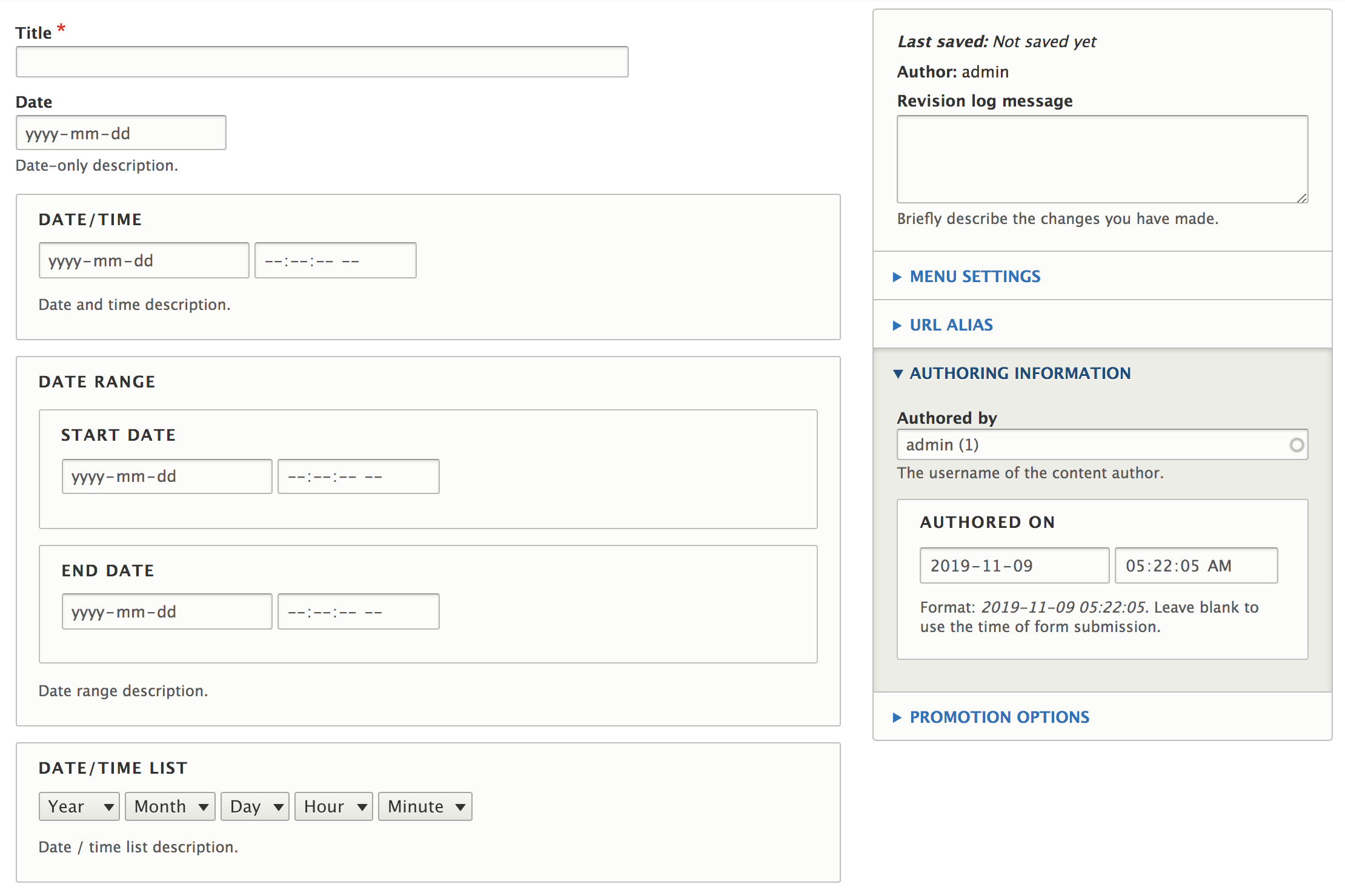Datetime and Datelist elements should render as fieldsets [#3078334] | Drupal.org