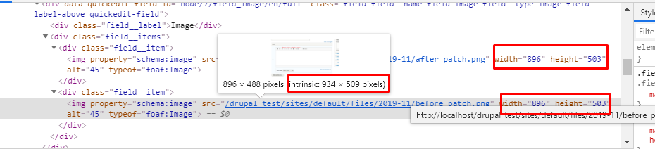 Multiple image upload breaks image dimensions [#2644468] | Drupal.org