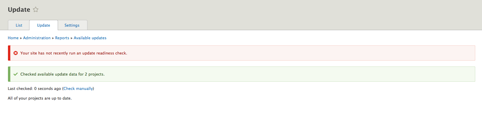 Add A Clickable Link To The Readiness Check Status Message Right After The First Install 0584