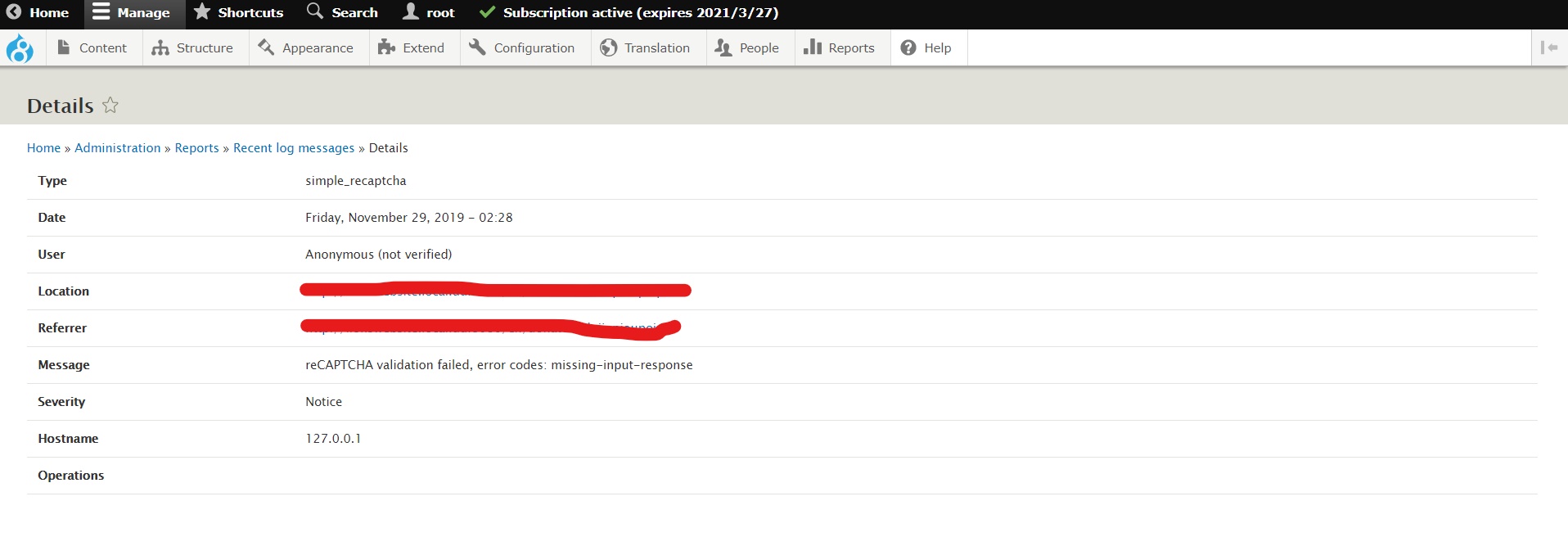 Error during validation of your form submission [#3092703] | Drupal.org