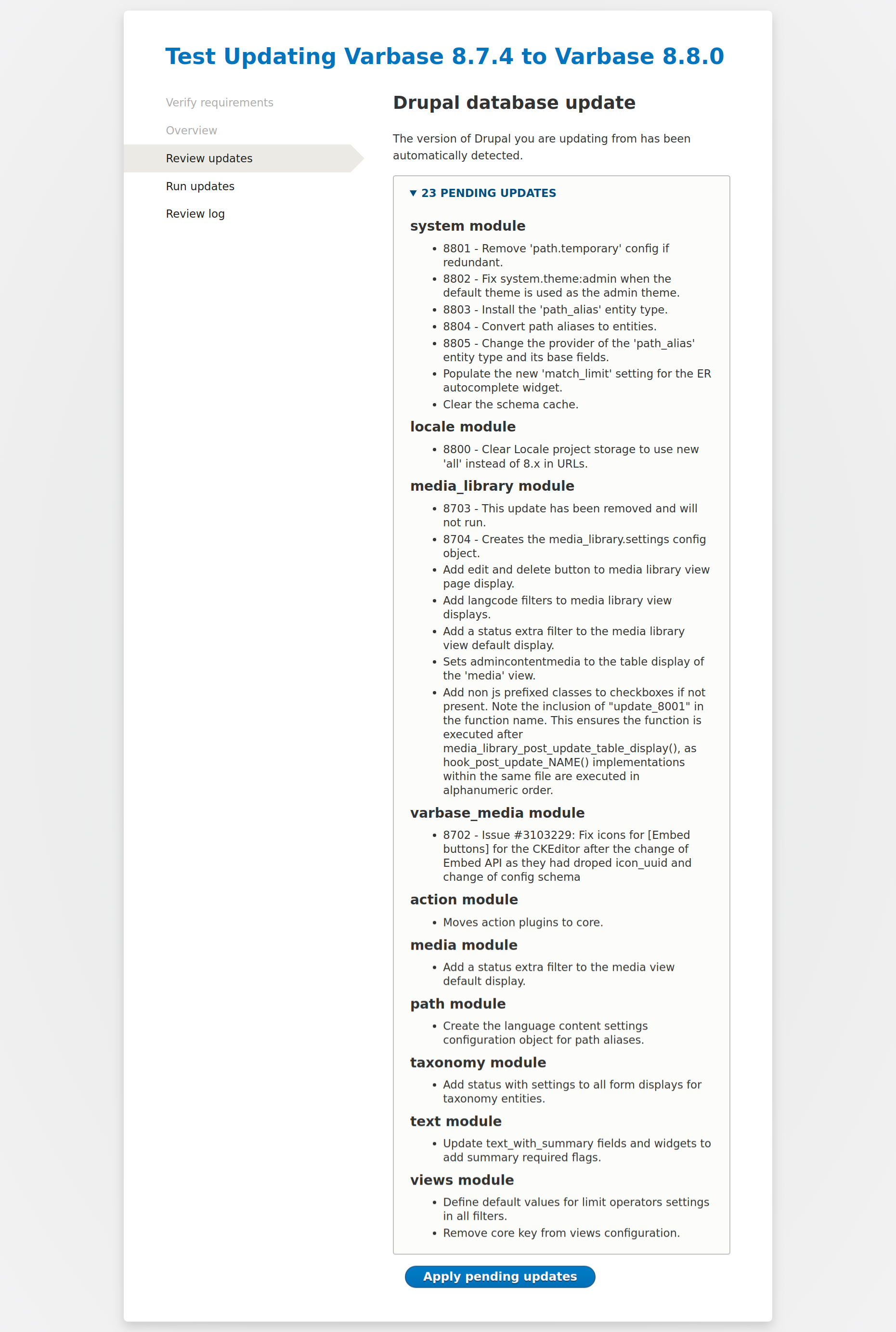 Varbase 8.8.0: Update [CHANGELOG.md, README.md, drupal-org.make] files and filter the code for ...