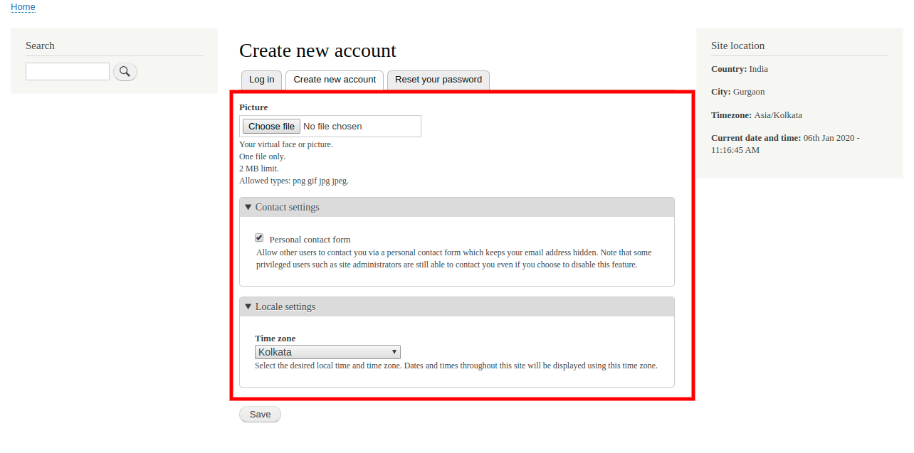 [D8] Disable Auto-populate Registration Form From Browser [#3104182] | Drupal.org