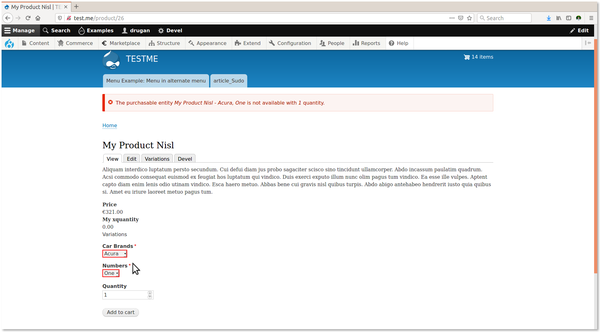 Add a constraint to purchased_entity which checks the availability manager [#3088597] | Drupal.org
