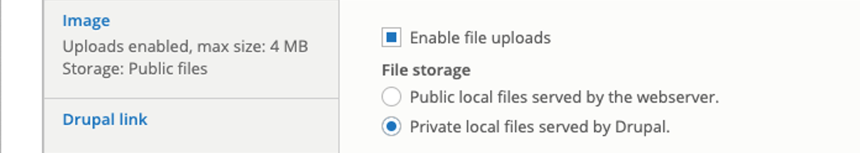 Set path to private files [#3111808] | Drupal.org