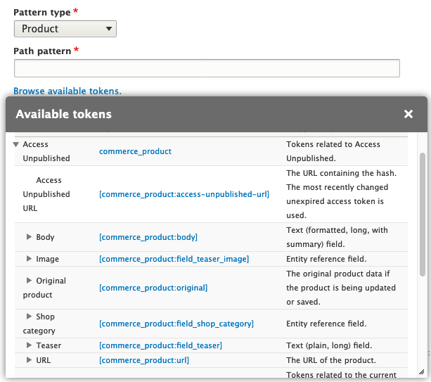 Missing tokens for base fields [#3120629] | Drupal.org