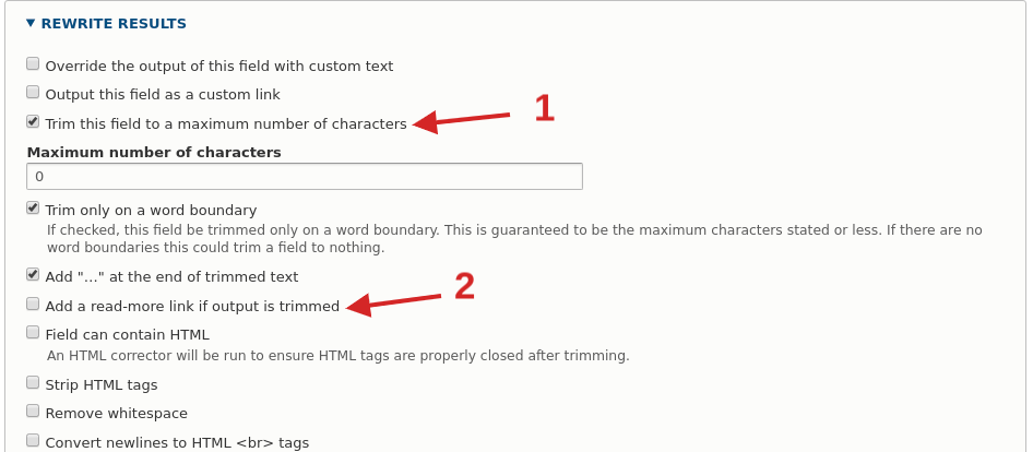 Add a read-more link if output is trimmed but more link path empty [#3029976] | Drupal.org