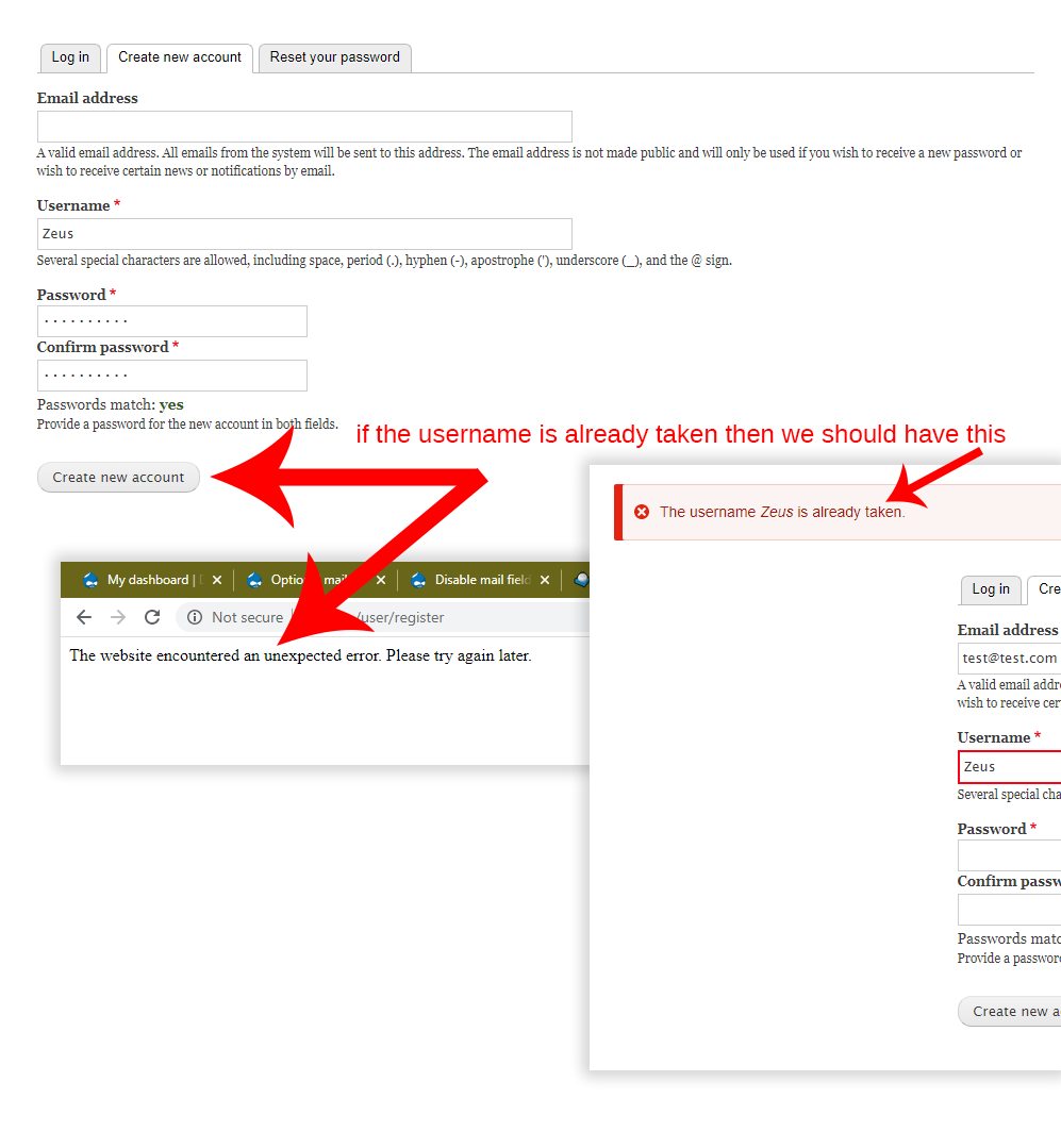 'The website encountered an unexpected error. Please try again later. [#3125914] | Drupal.org