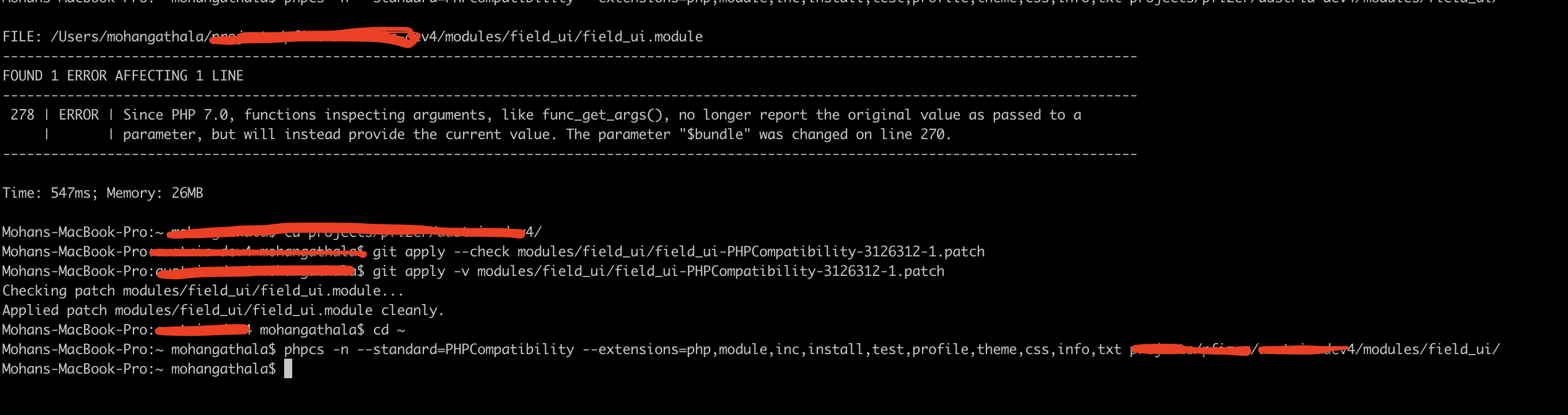 Since PHP 7 func_get_args() no longer reports the original value as passed to a parameter, so ...