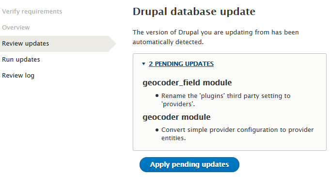 How to upgrade from Geocoder 2.x to 3.x ... ? [#3128165] | Drupal.org
