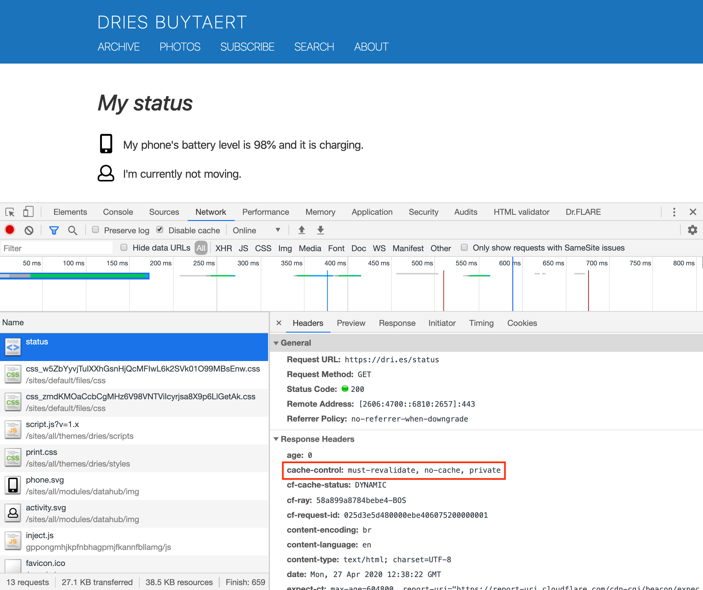 Incorrect Cache-Control headers for authenticated users [#3130912] | Drupal.org