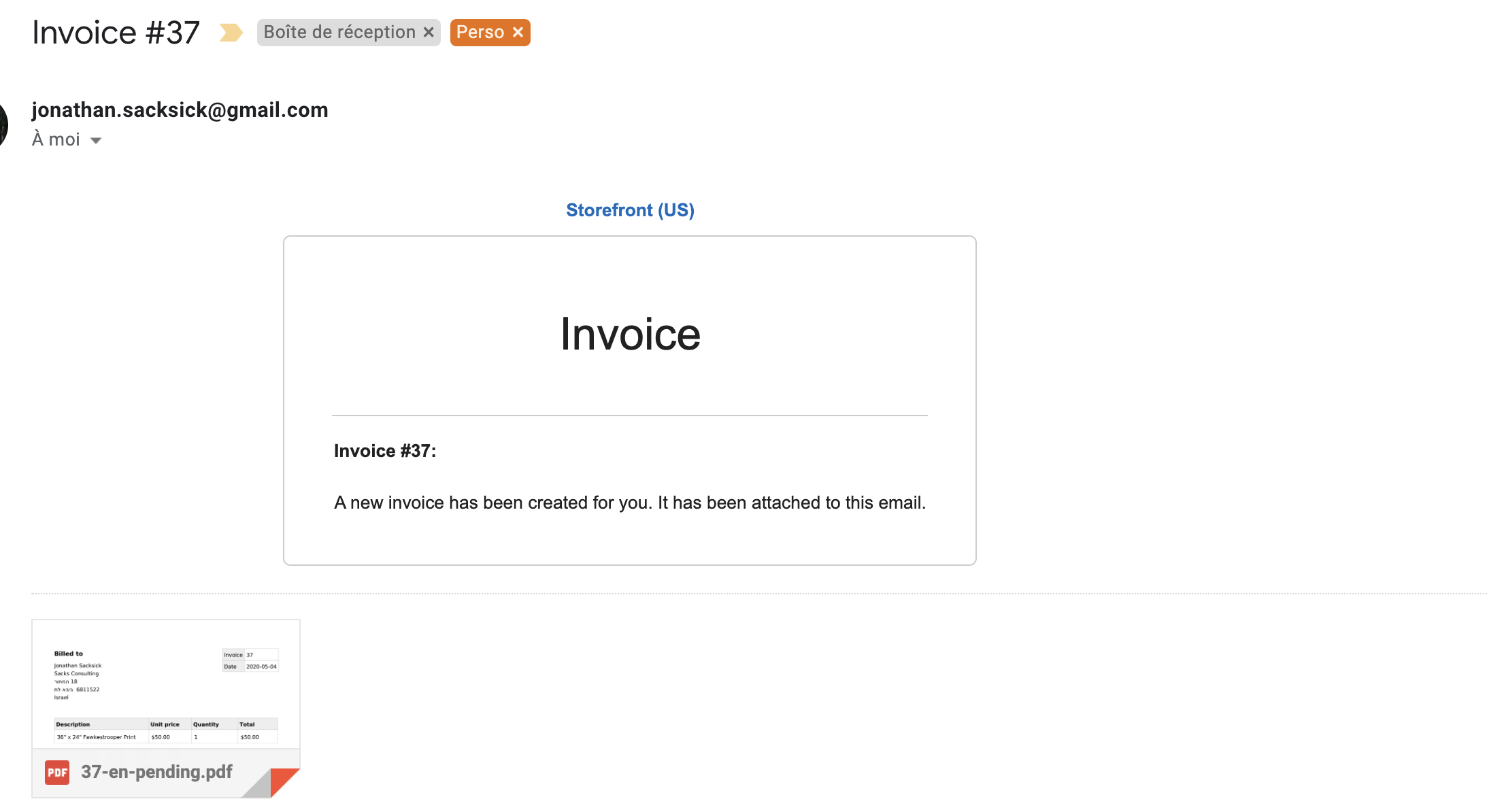 Email the customer invoice [#3089861] | Drupal.org