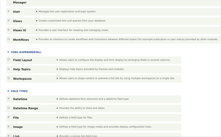 Horizontal scrollbar on /admin/modules [#3033734] | Drupal.org