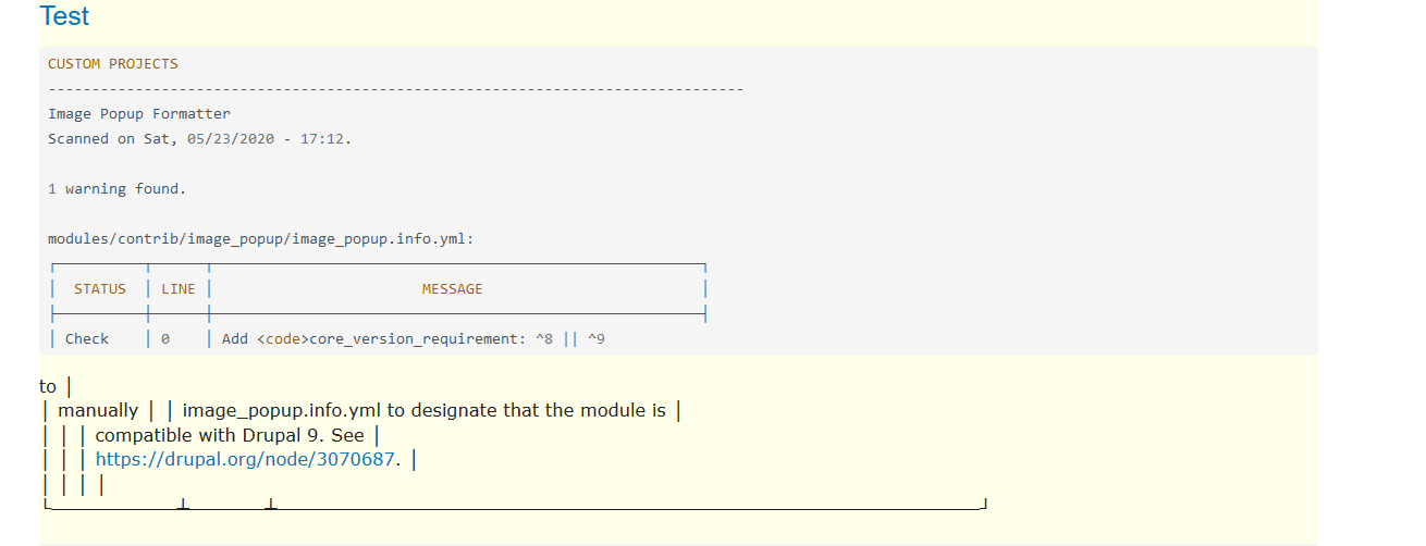 Code tag in ASCII output breaks preview, move it to formatter [#3139393] | Drupal.org