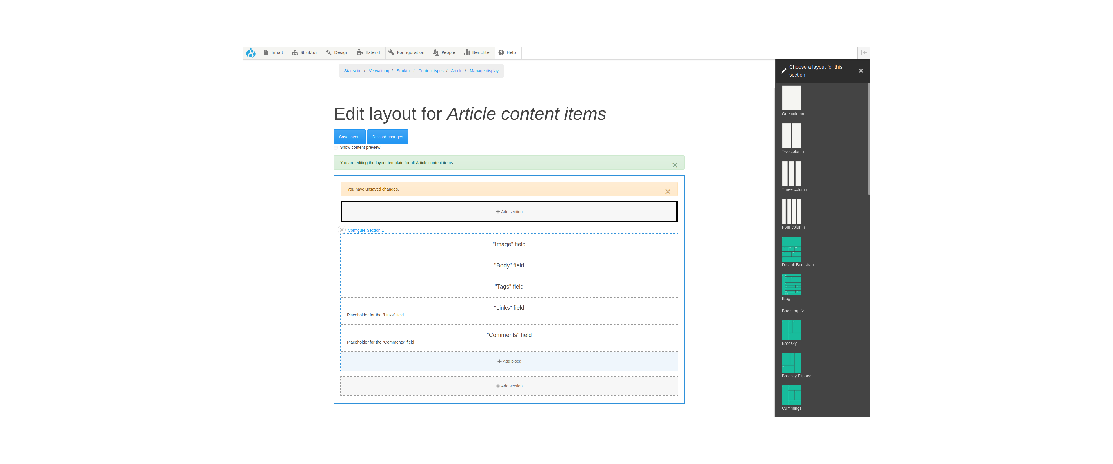 Broken at Layout defaults pages [#3143585] | Drupal.org