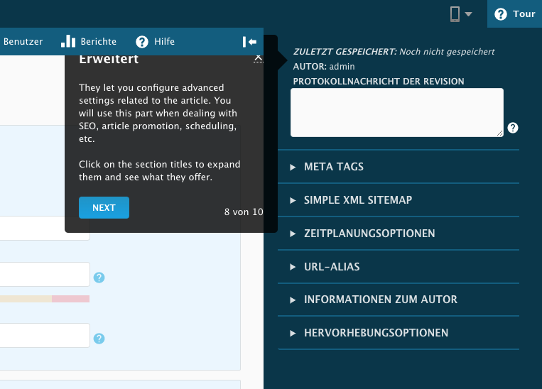 Admin toolbar covers tour tooltip [#3143901] | Drupal.org